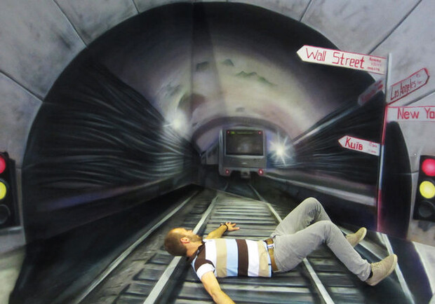 Посмотреть и пофоткаться: на Борщаговке проходит выставка 3D живописи - Киев Vgorode.ua